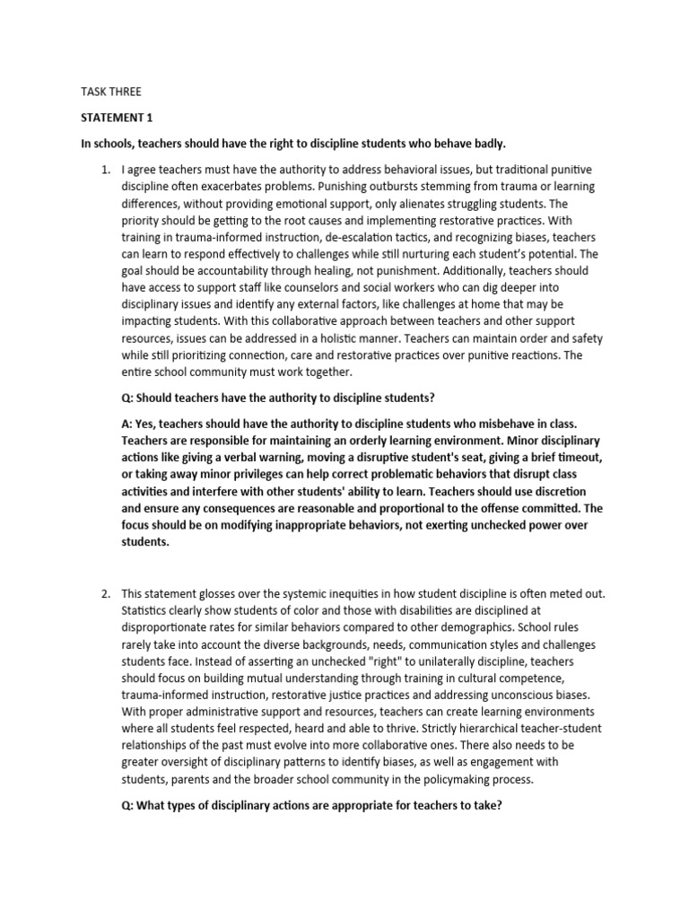 10a Task3 | PDF | Disciplines | Teachers