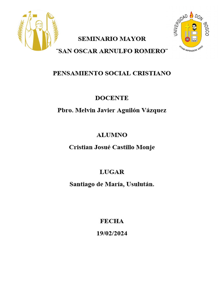 QUADRAGÉSIMO ANNO Resumen . | PDF | Historia | Religión y espiritualidad