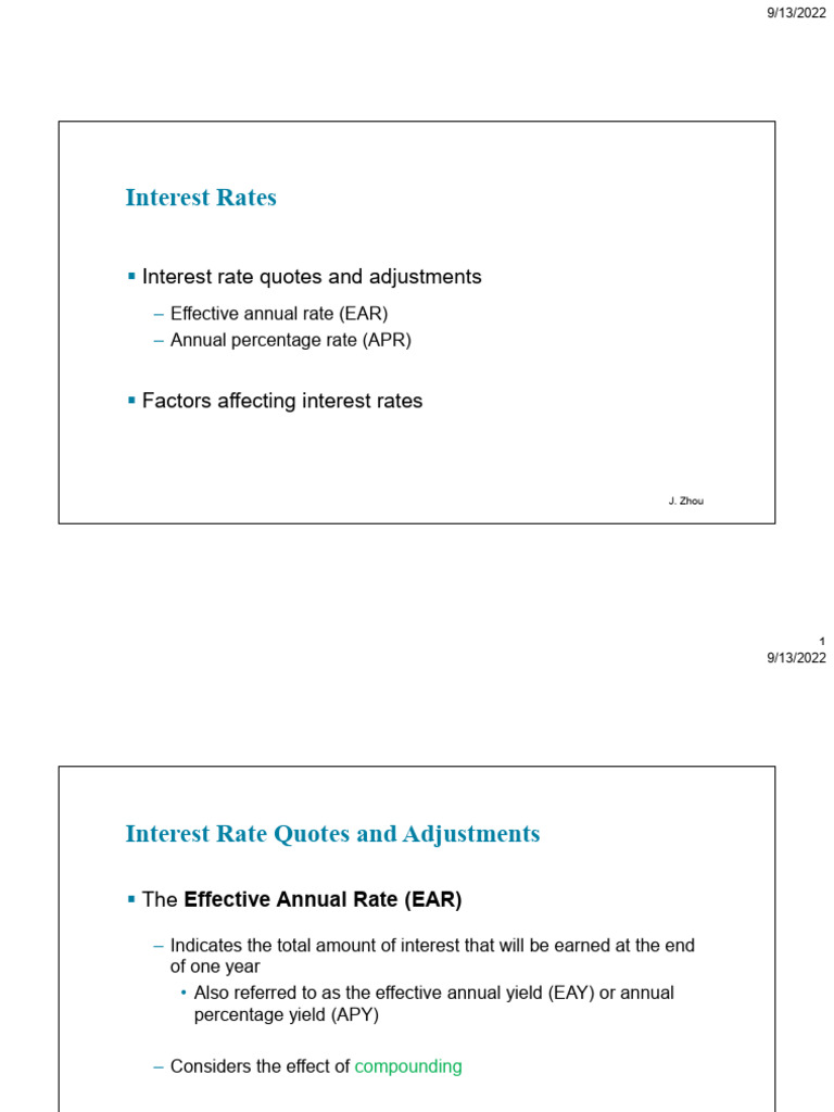 Lecture Note 5 | PDF | Yield Curve | Interest Rates