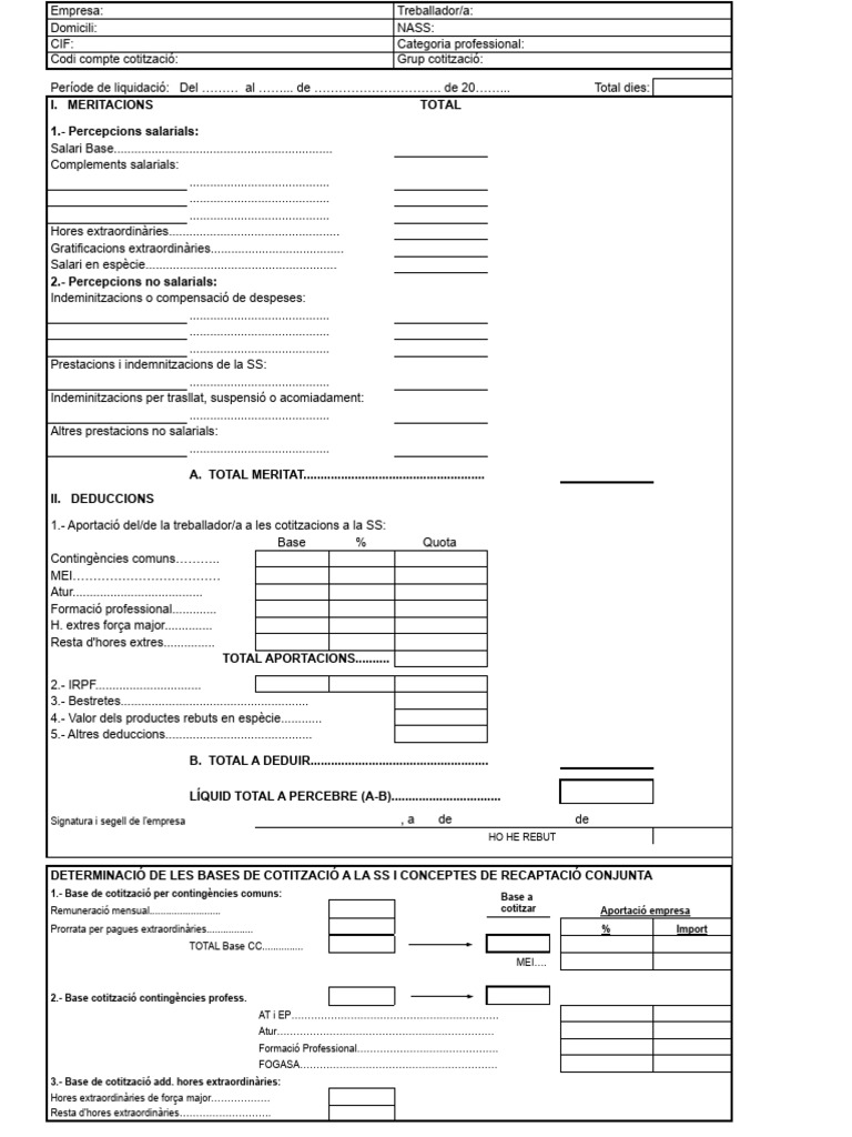 MEI Impres - Nomina - Hoja1 | PDF