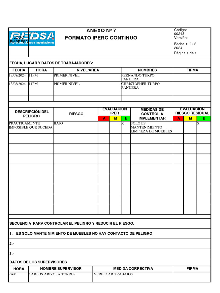 Iperc para Open Plaza | PDF