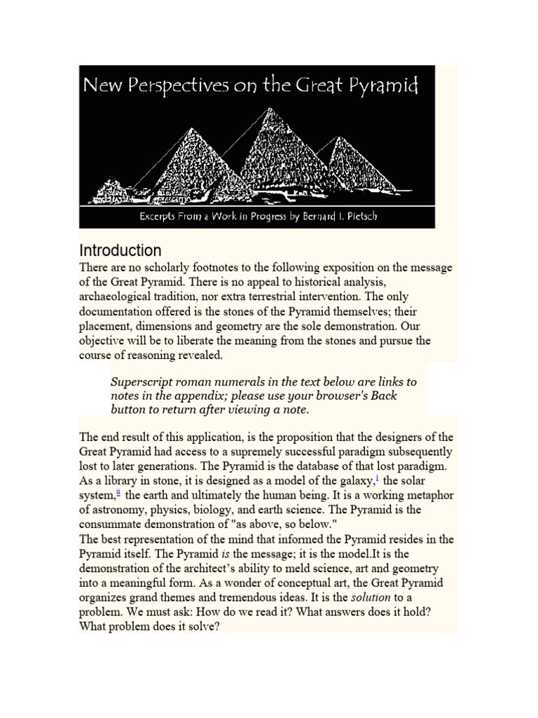 Decoding the Great Pyramid's Message | PDF | Tide | Planets