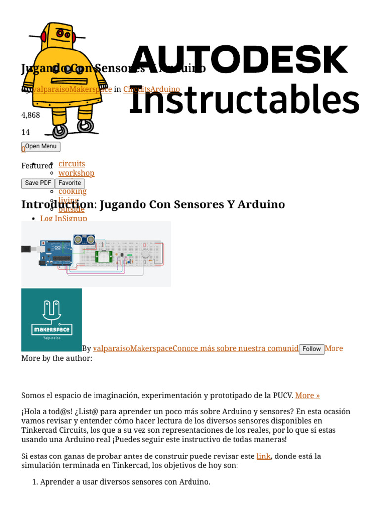 Jugando Con Sensores Y Arduino _ 10 Steps (With Pictures) - Instructables | PDF | Metrología