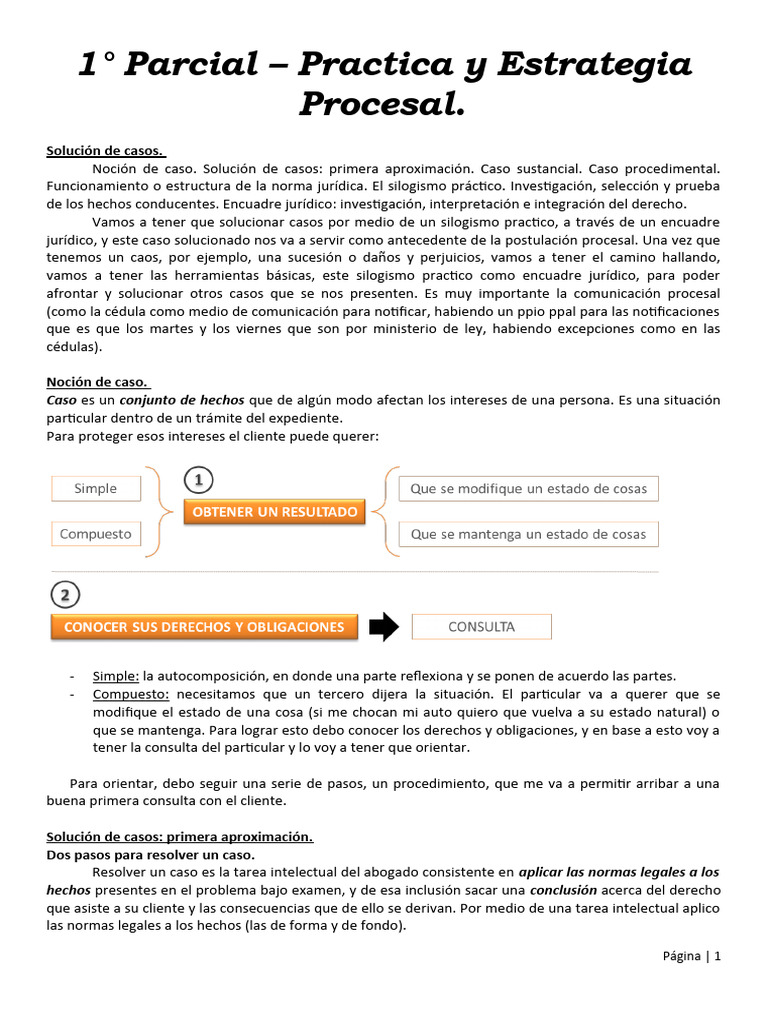 1° Parcial - PEP | PDF | Sentencia (ley) | Caso de ley