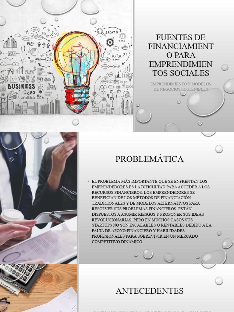 Fuentes De Financiamiento Para Emprendedores Pdf Empresa De Inicio