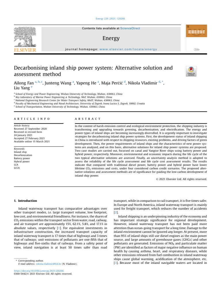 Fan 2021 | PDF | Life Cycle Assessment | Climate Change Mitigation