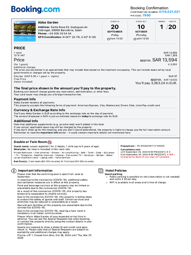 Confirmation - pdf2 | PDF | Payments