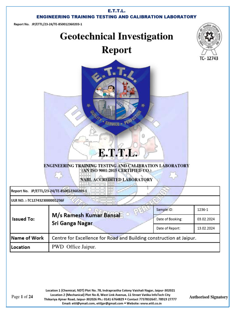 1236 Ramesh Kumar Bansal GTI Jaipur | PDF | Soil | Geotechnical Engineering
