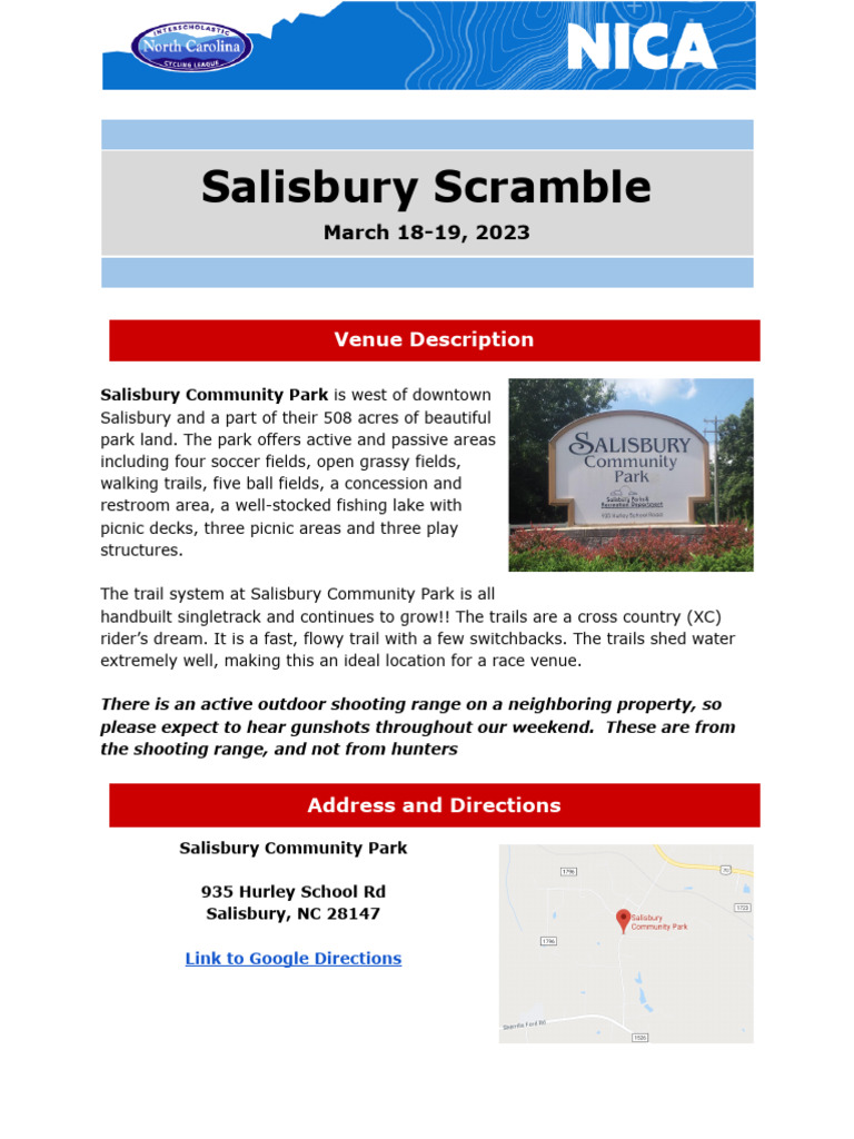 Salisbury Flyer (DRAFT) | PDF