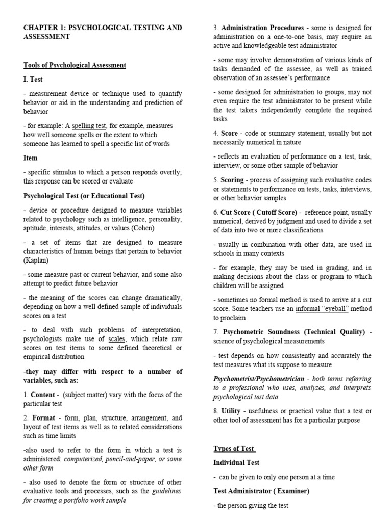 Psych Assessment | PDF | Psychometrics | Psychological Testing