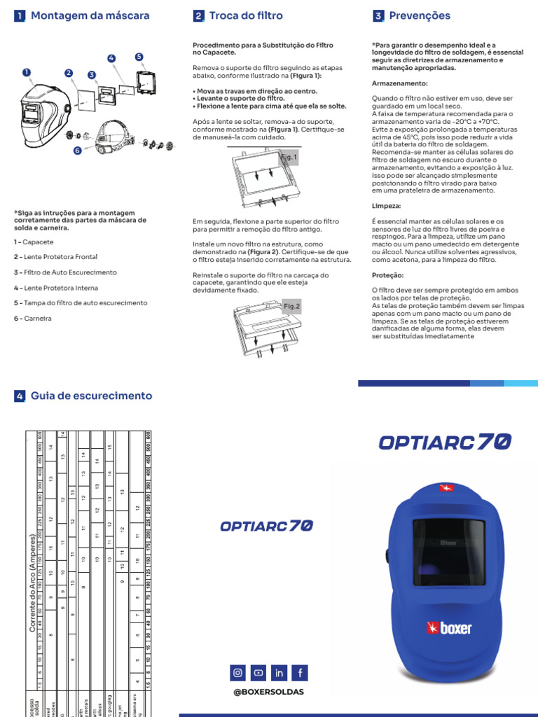 Guia Rapido de Instalacao OPTIARC 70 | PDF