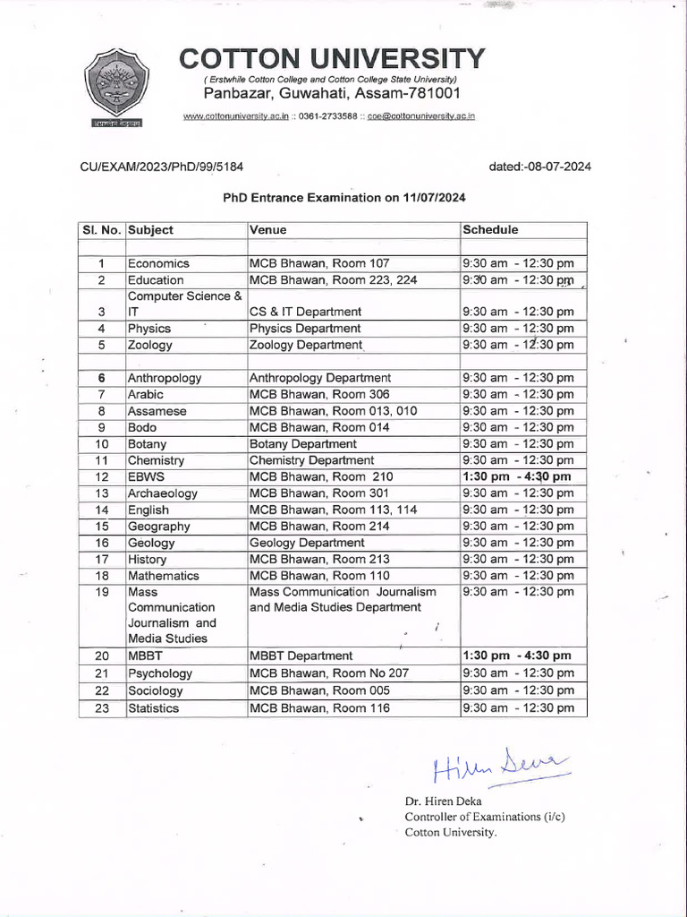 PhD-Entrance'''2024 Routine (1) | PDF
