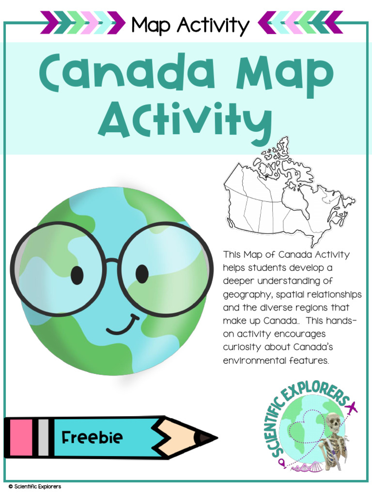 Canada Map Activity: Freebie | PDF | Map | Provinces And Territories Of ...