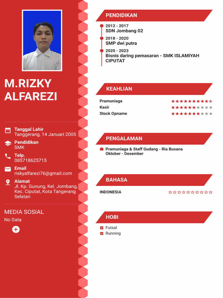 CV Rizky | PDF