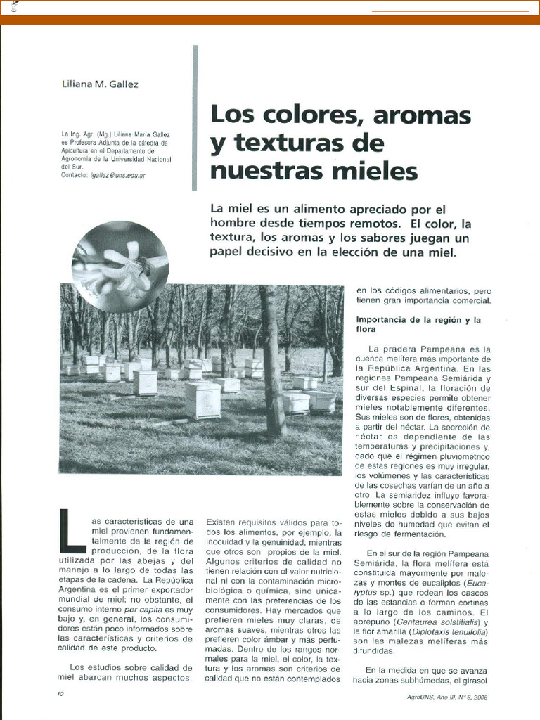 Organo LP Tic As | PDF | Miel | Botánica