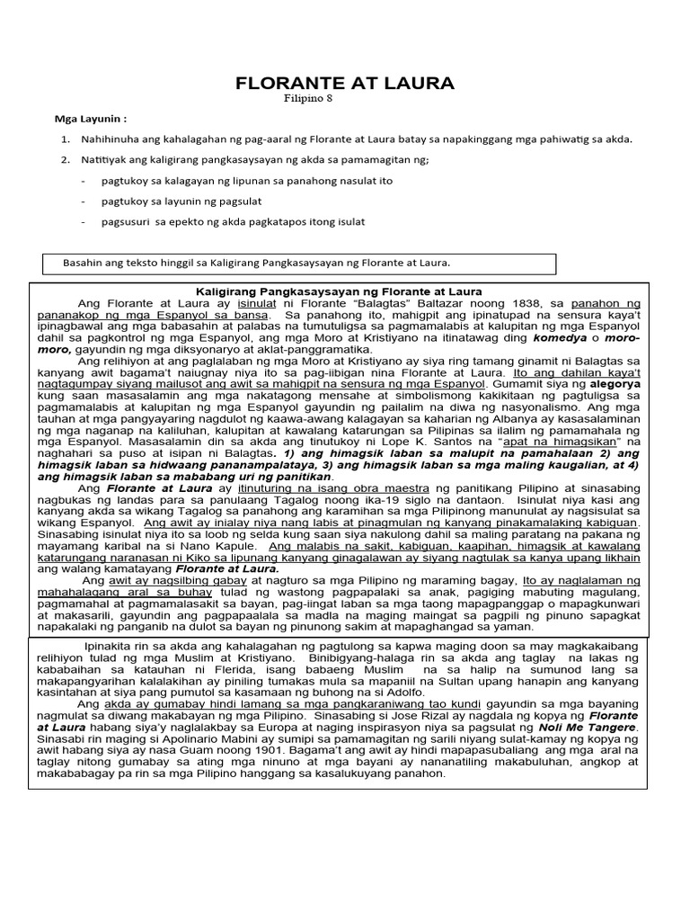 Gawain 1 Florante at Laura | PDF
