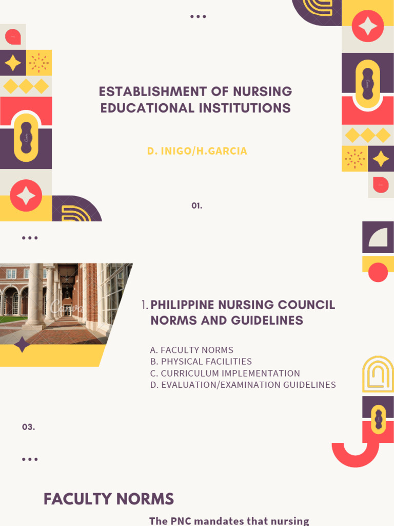 Establishment of Nursing Educational Institutions | PDF | Nursing | Curriculum