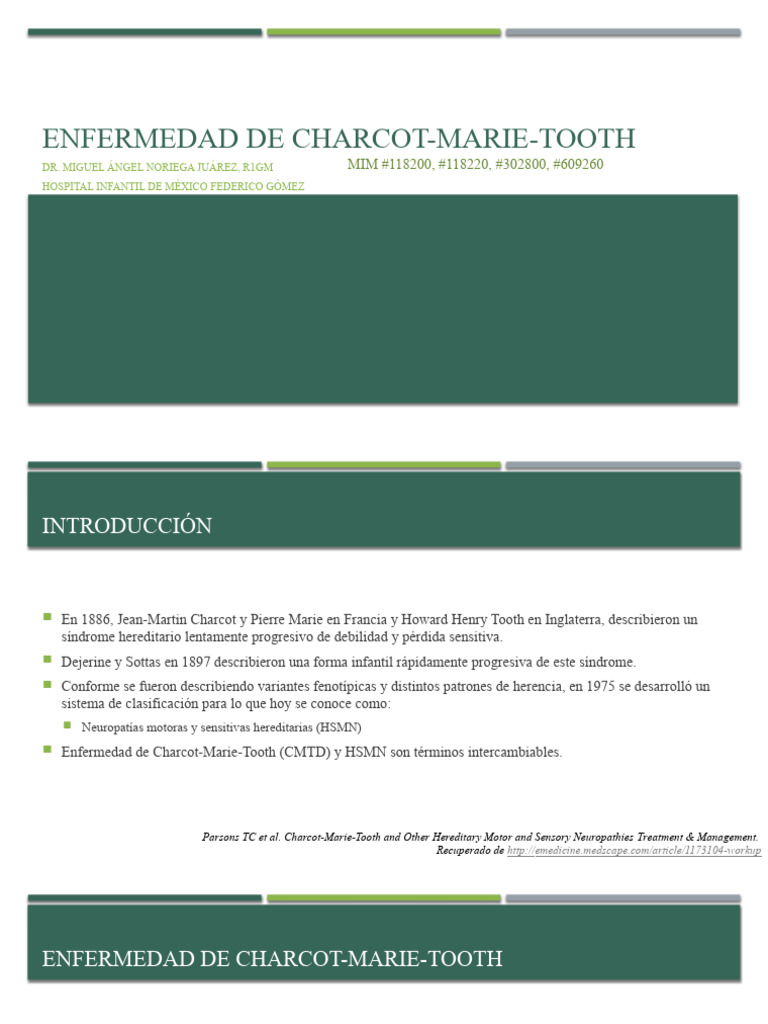 Enfermedad de Charcot-Marie-Tooth | PDF | Gene | Pie