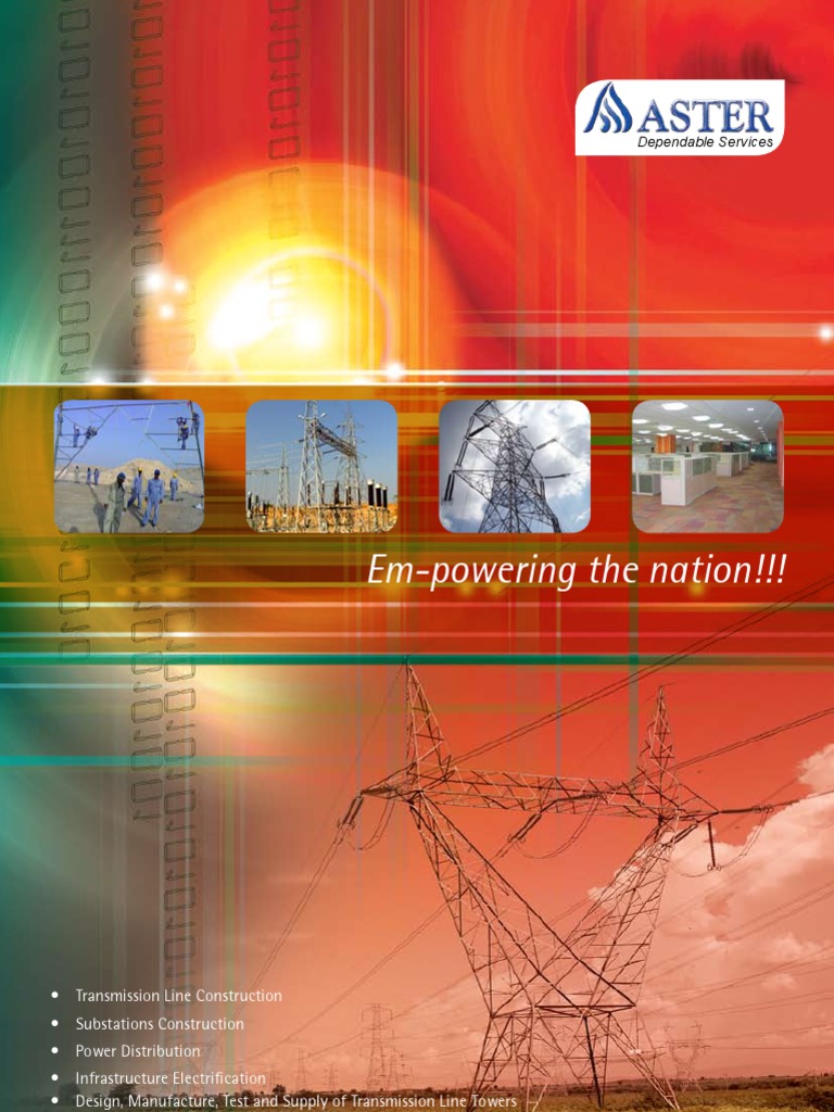 Aster Brochure T&D Power | PDF | Electric Power Transmission | Electric ...