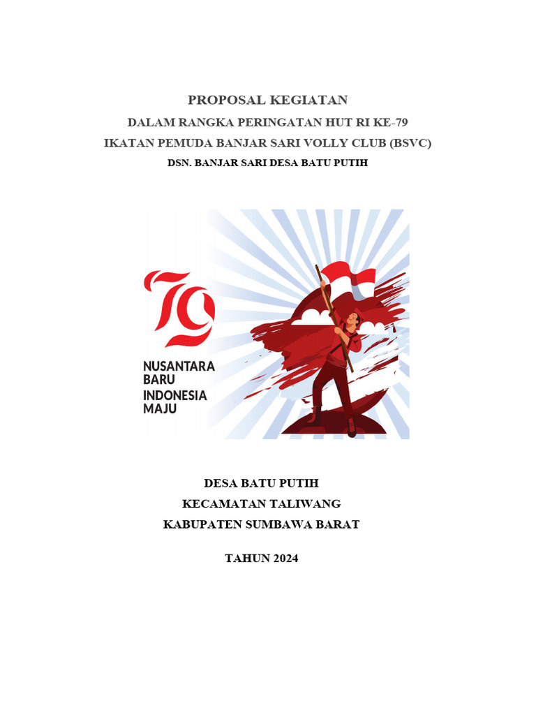 807 Proposal Lomba 17 Agustus RT | PDF