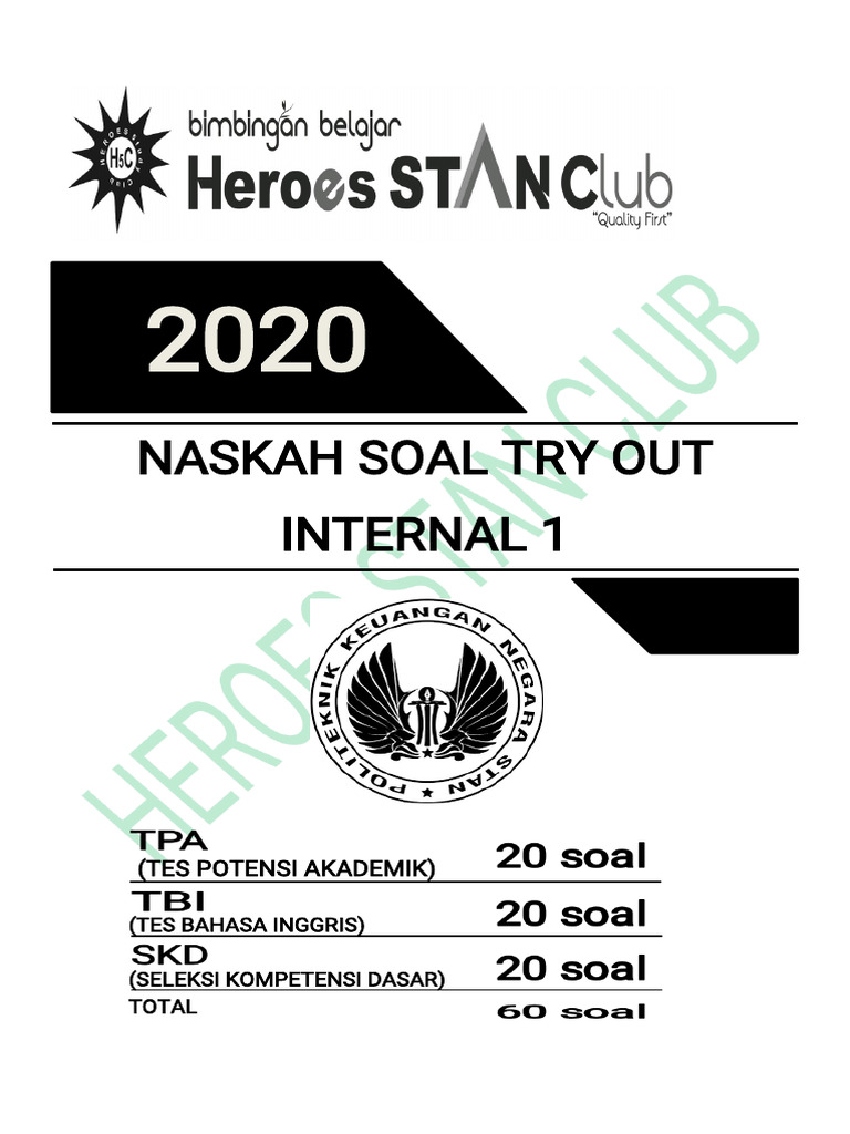 Naskah Soal Try Out 2020 | PDF