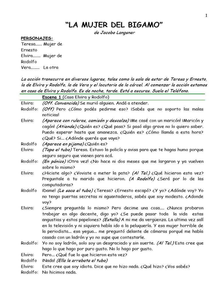 Langsner, J. La Mujer Del Bígamo | PDF | Amor