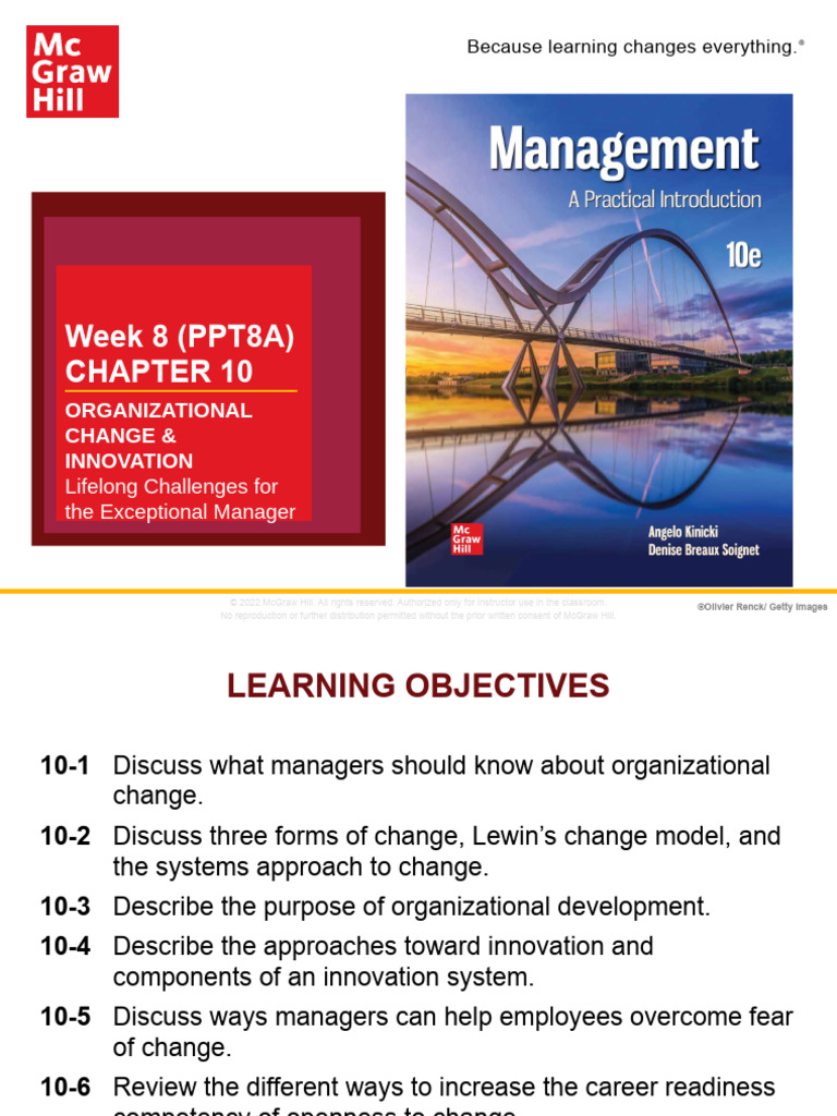 Week 8 MGT101 - KINICKI - 10e - Ch10 | PDF | Innovation | Organization ...
