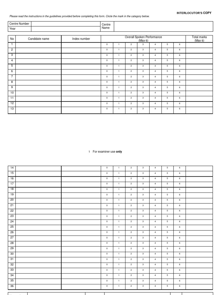 Speaking Assessment Scale | PDF | Vocabulary | Question