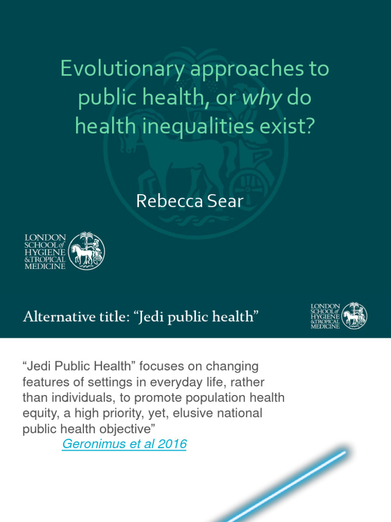 Understanding Health Inequalities Through Evolutionary Approaches | PDF ...