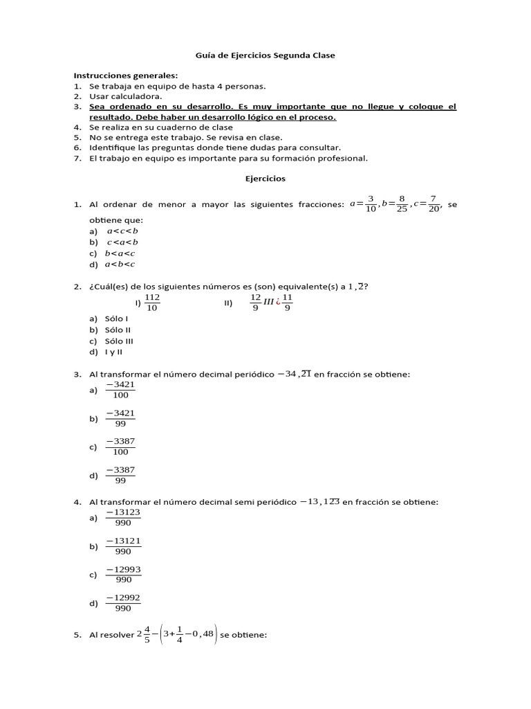 Guía de Ejercicios Clase 2 Equivalente | PDF | Ajedrez