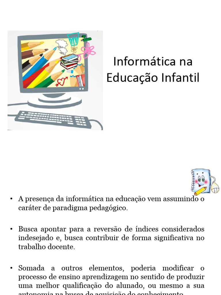 Informática Infantil Apostila | PDF | Aprendizado | Pedagogia
