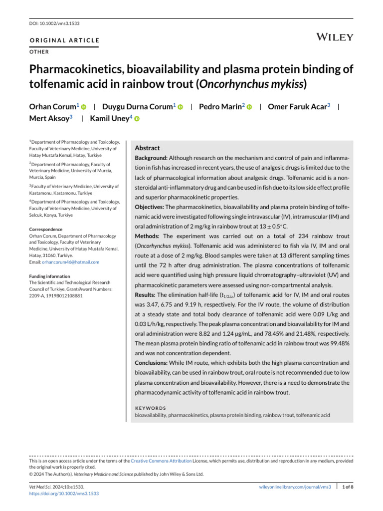 Pharmacokinetics Bioavailability and Plasma Protei | PDF ...