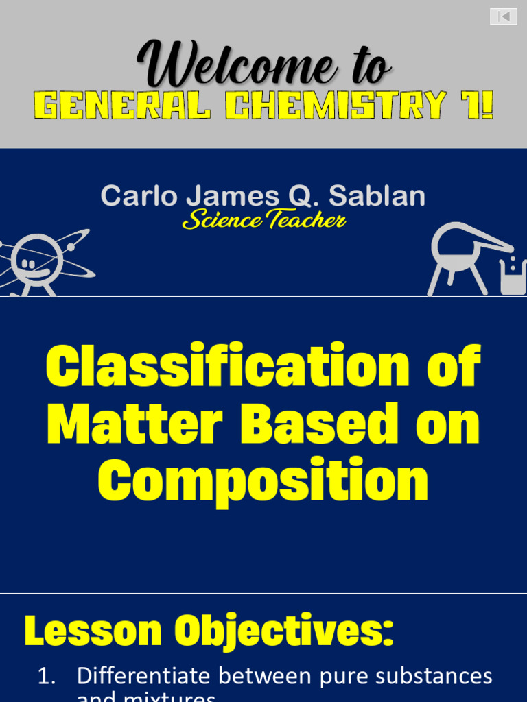 Classification of Matter by Composition | PDF | Mixture | Chemical ...