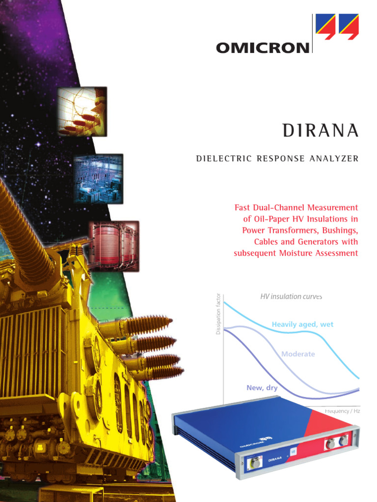 OMICRON DIRANA Dielectric Insulation Analyzer | PDF | Transformer ...