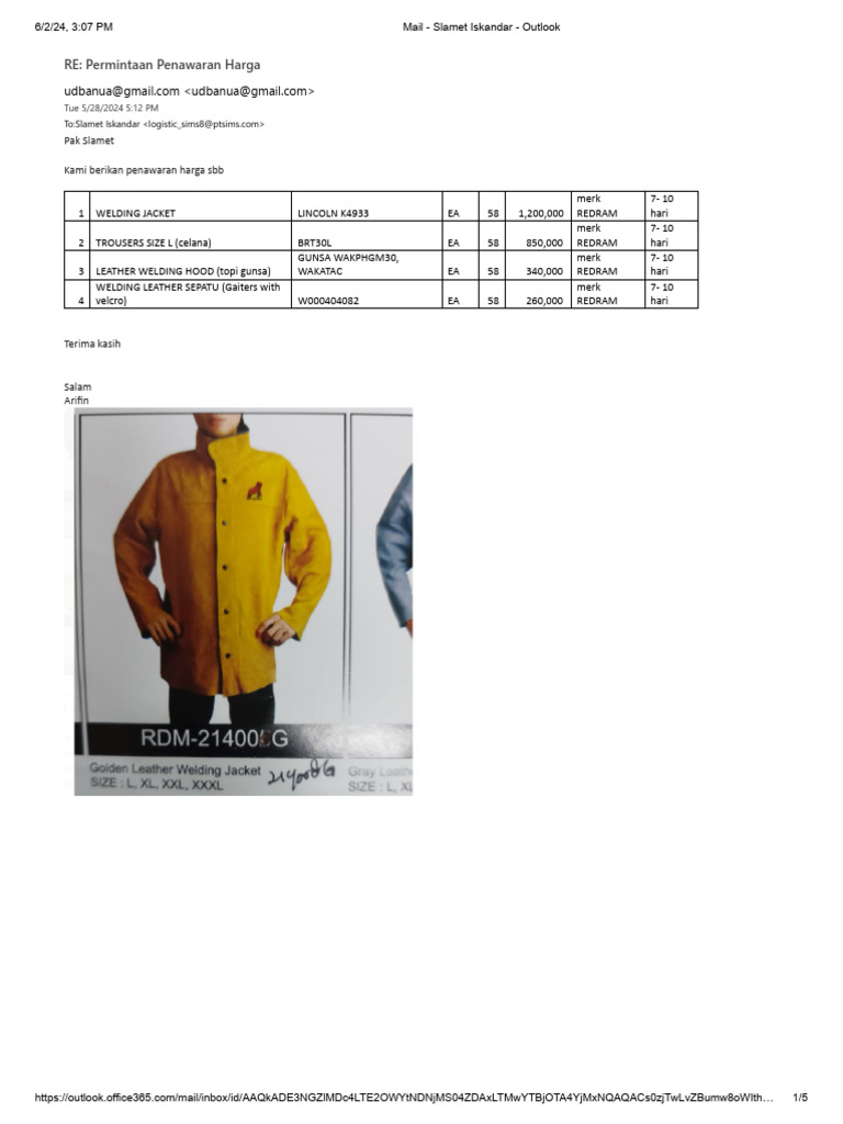 (240602) Penawaran Ud Banua | PDF