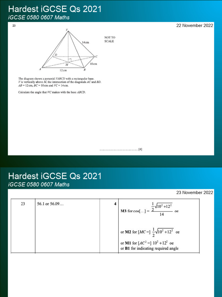 Hardest iGCSE QP Questions 2021 | PDF | Technology & Engineering