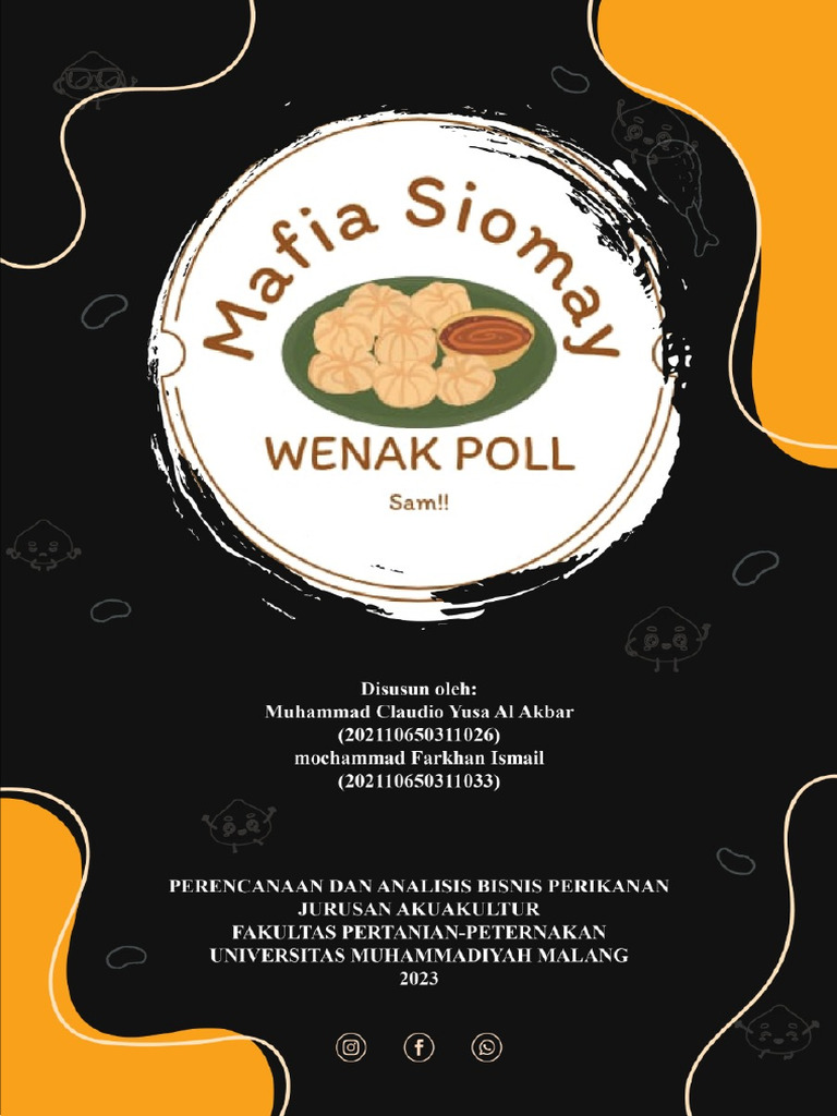 Proposal Bisnis Makanan Rumahan Tebal & Terang Oranye Dan Hitam | PDF