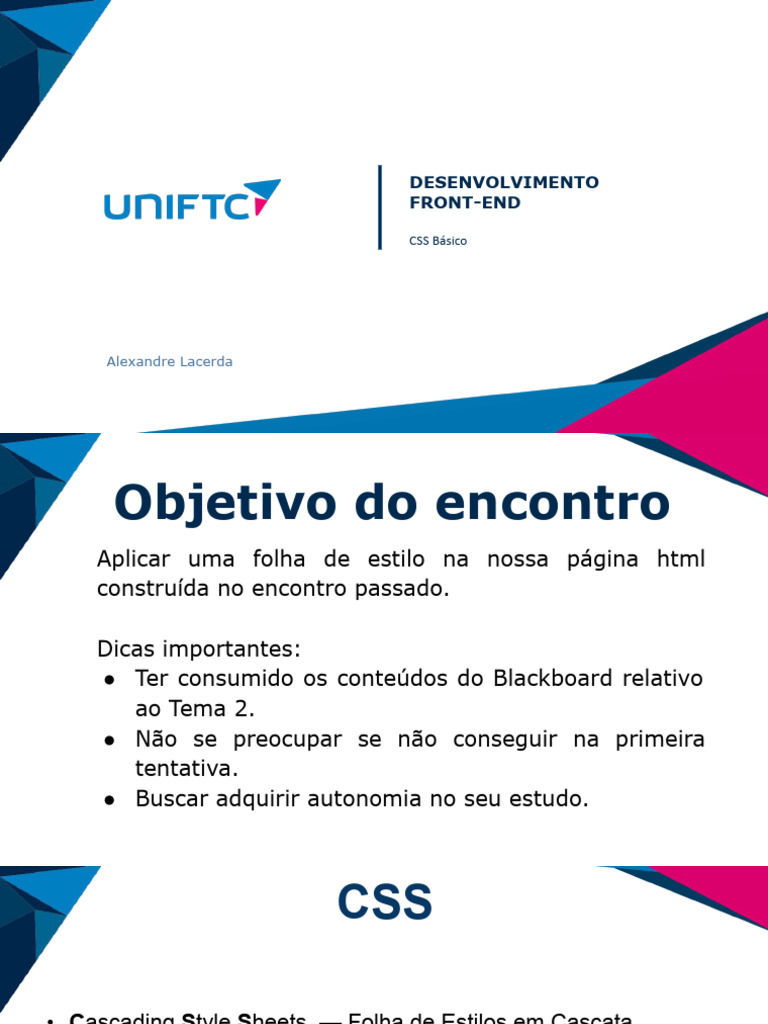 Introdução ao CSS para Front-End | PDF | Html | Rede mundial de ...