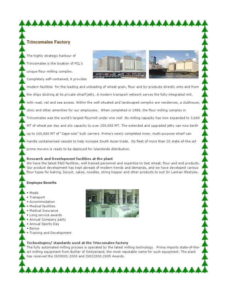 Trincomalee Factory | PDF | Business
