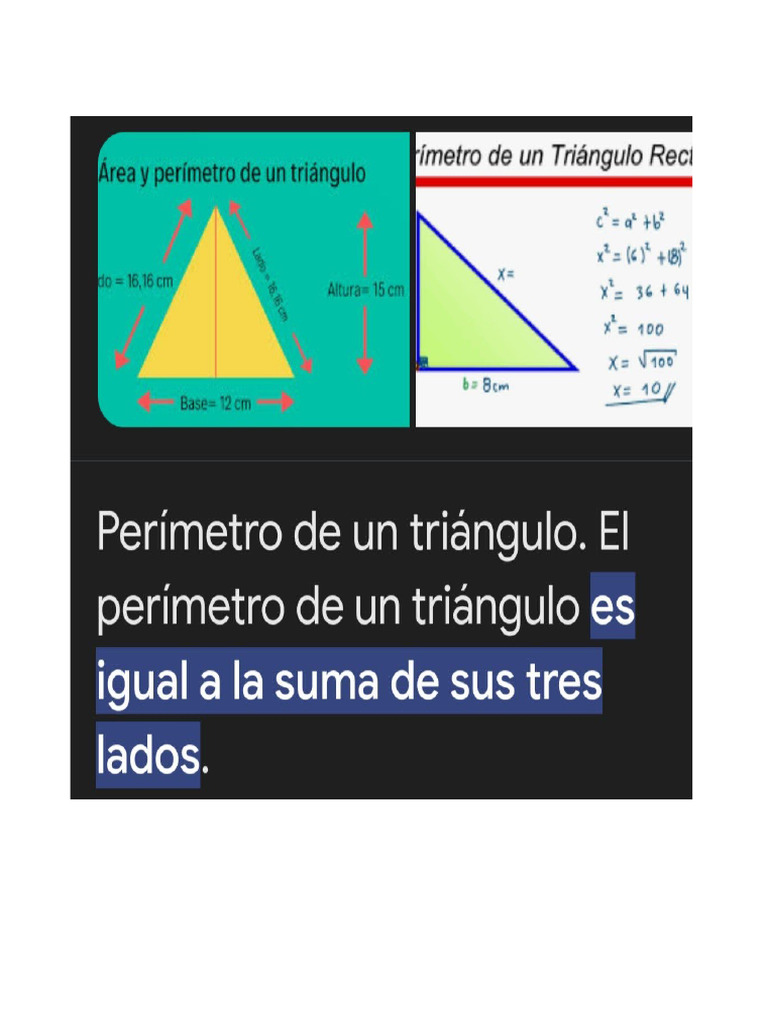 Perimetro Triangulo | PDF