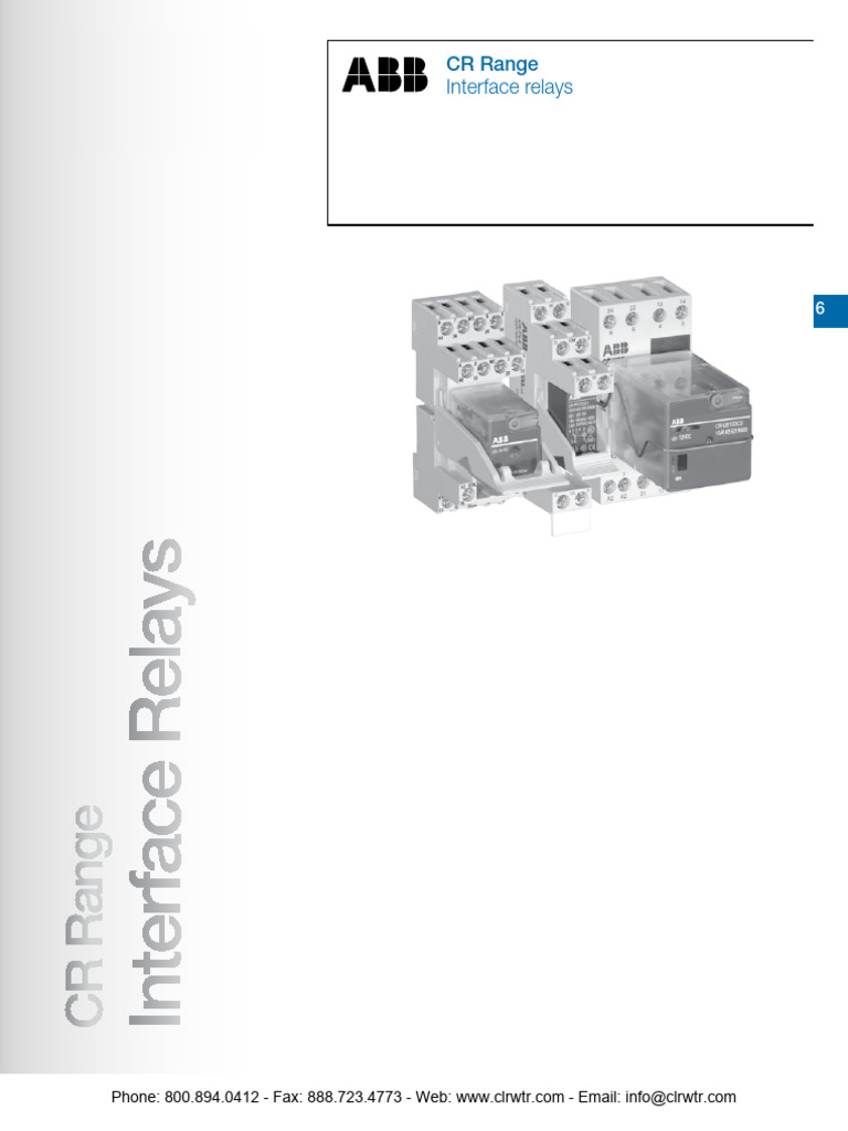 Abb Pluggable Interface Relays | PDF | Relay | Switch