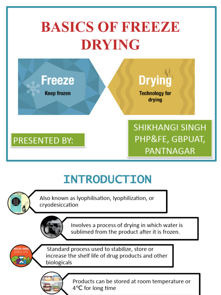 Introduction of Freeze Drying | PDF