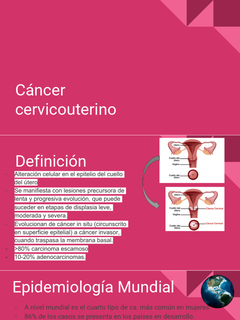 Cancer Cervicouterino PDF | PDF | Cáncer de cuello uterino | Especialidades Medicas