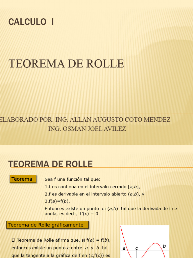 Teorema de Rolle | PDF