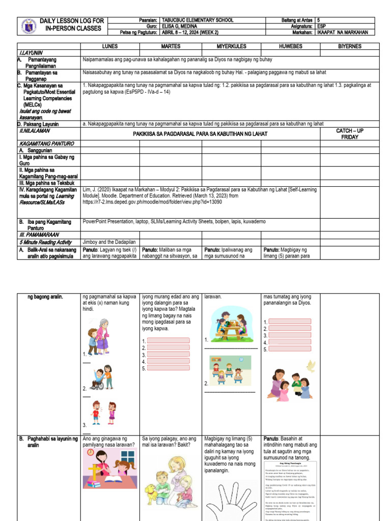 Edied g5 q4w2 DLL Esp (Melcs) | PDF