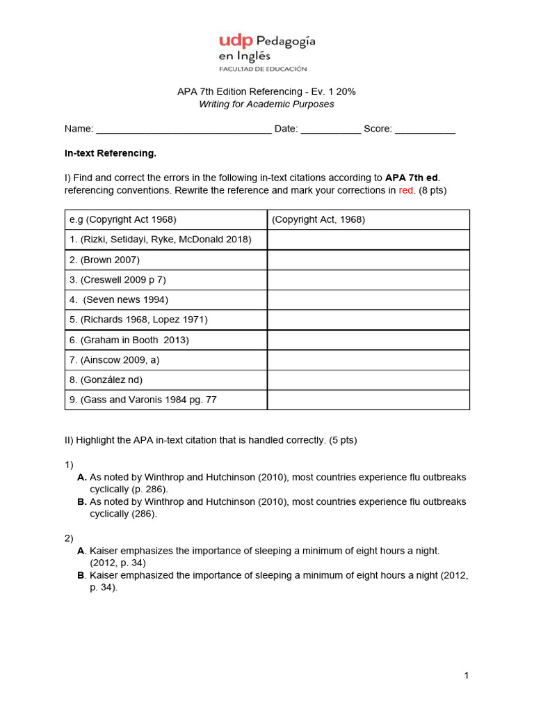 APA 7th Edition Referencing - Ev | PDF | Learning | Cognition