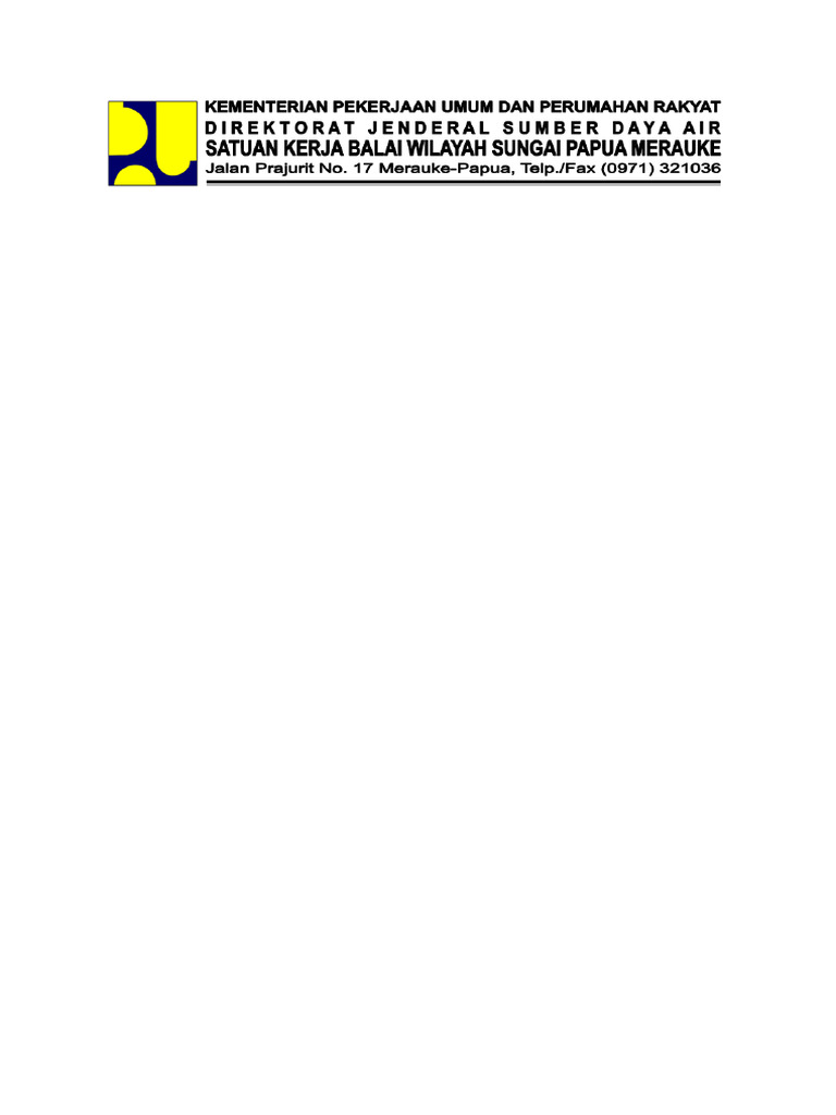 LOgo BWS Papua Merauke | PDF