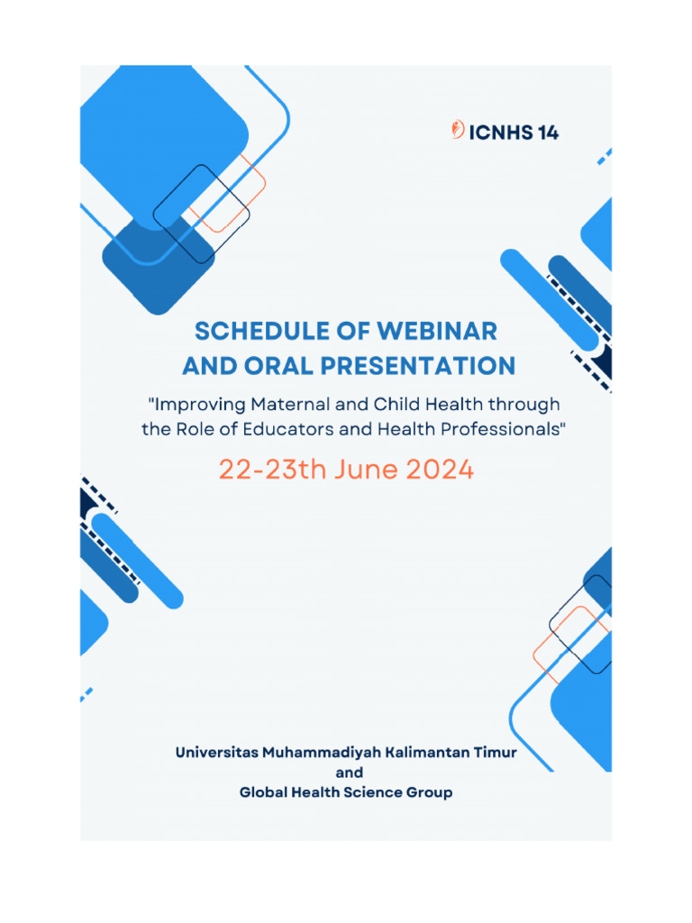 Schedule of Webinar and Oral Presentations ICNHS 14 - Per 19 Juni 2024 ...