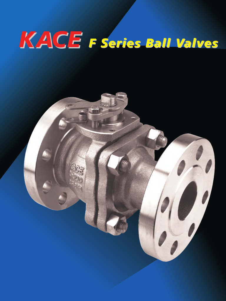 Kace F Series Valve | PDF | Screw | Washer (Hardware)