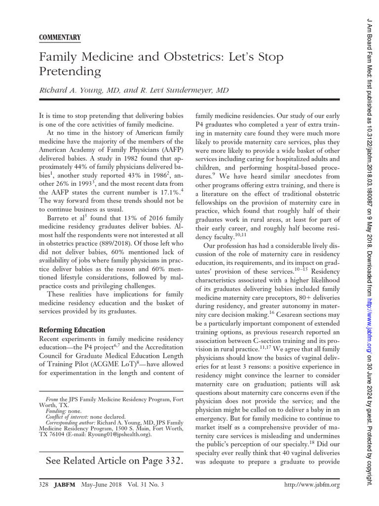 328 Full | PDF | Childbirth | Family Medicine